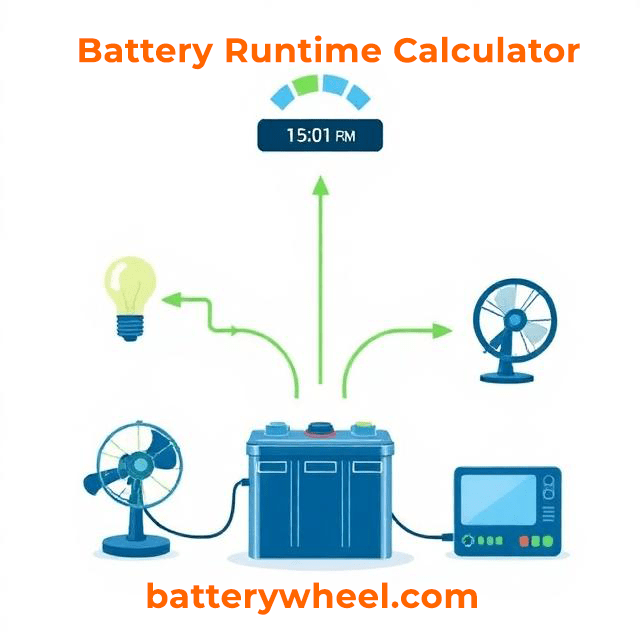 Battery Runtime Calculator — Estimate Device or eBike Operating Time