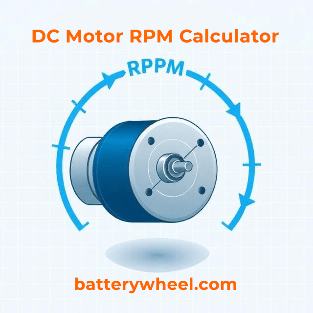 DC Motor RPM Calculator (Kv × Voltage)